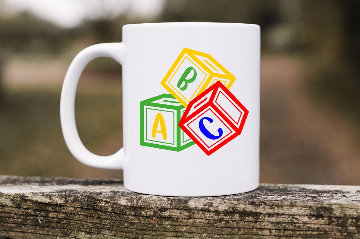 ABC Color Block Svg Alphabet SVG Alphabet Blocks Blocks - Etsy