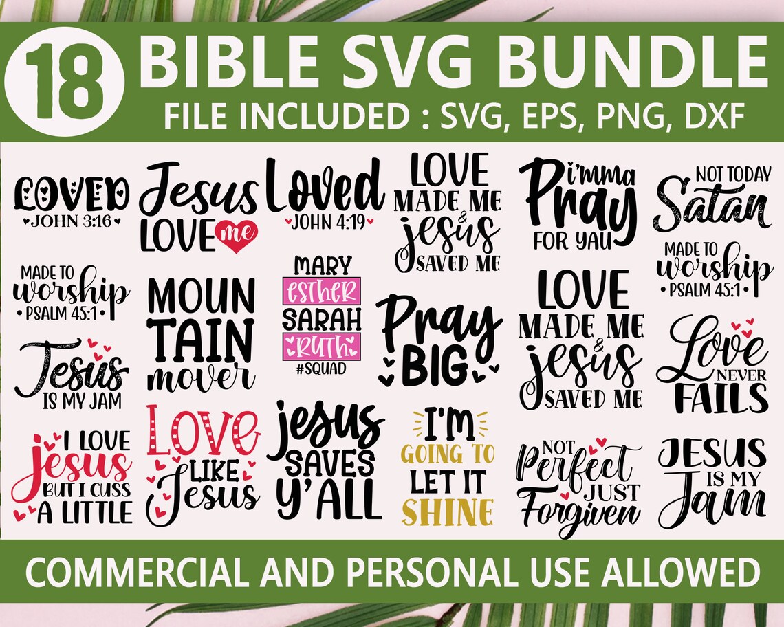 Bible SVG Bundle Christian Svg Bundle Religious Svg Bundle - Etsy