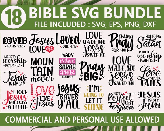 Bible SVG Bundle Christian Svg Bundle Religious Svg Bundle - Etsy