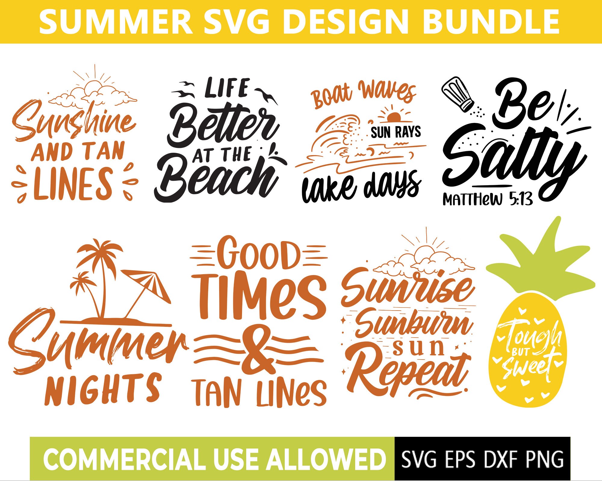 Summer Svg Bundle Summertime Svg Summer Shirt Svg Summer - Etsy