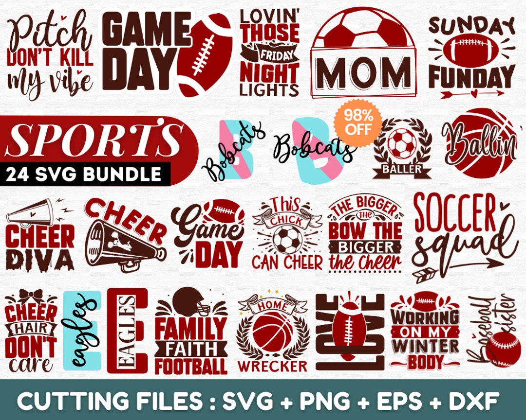 Sports SVG Bundle, Sports Keychain Svg, Sports Funny Quotes Svg, Sports ...