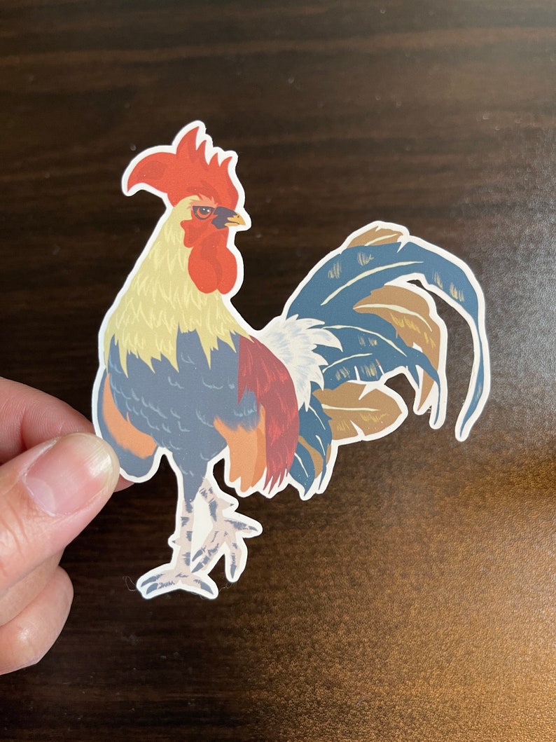 Rooster Vinyl Sticker Rooster Sticker for Him Rooster for Car Rooster ...
