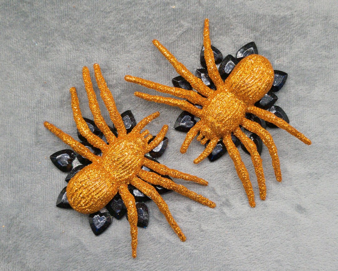 ORANGE SPIDER PASTIES - Halloween Glitter Spinable Spider - Sexy Fetish ...