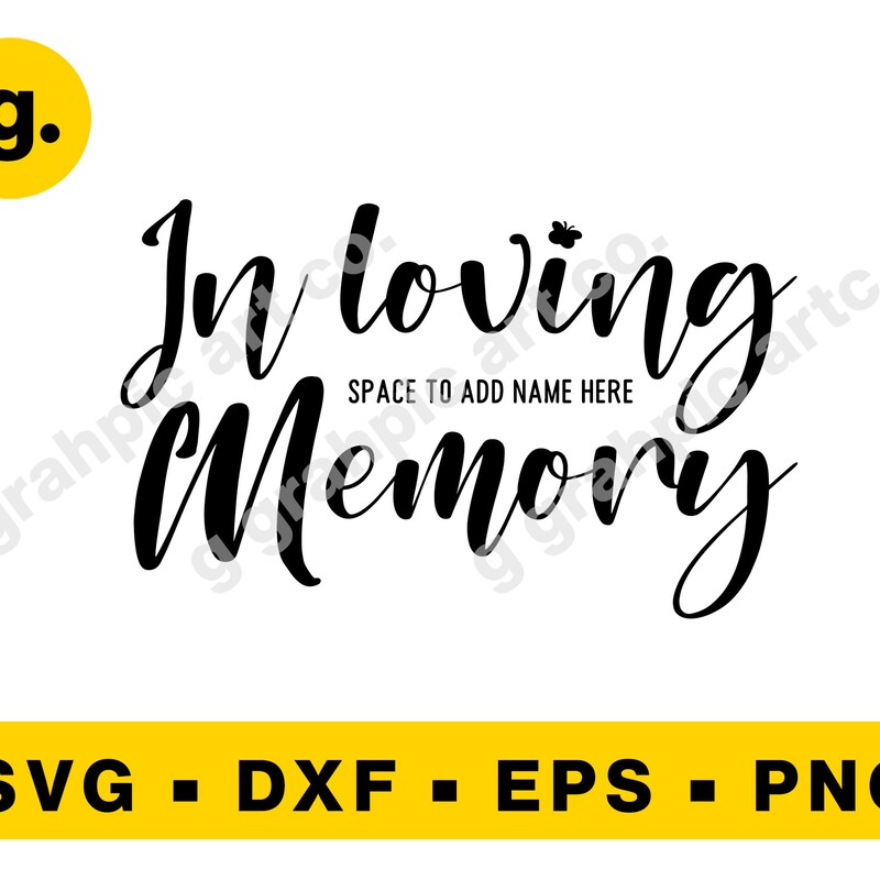 In Loving Memory Svg - Etsy