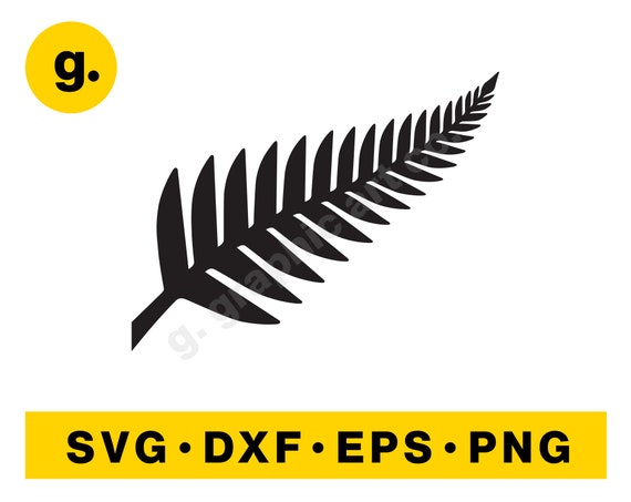 Silver Fern From New Zealand. SVG Graphic File for Cricut | Etsy