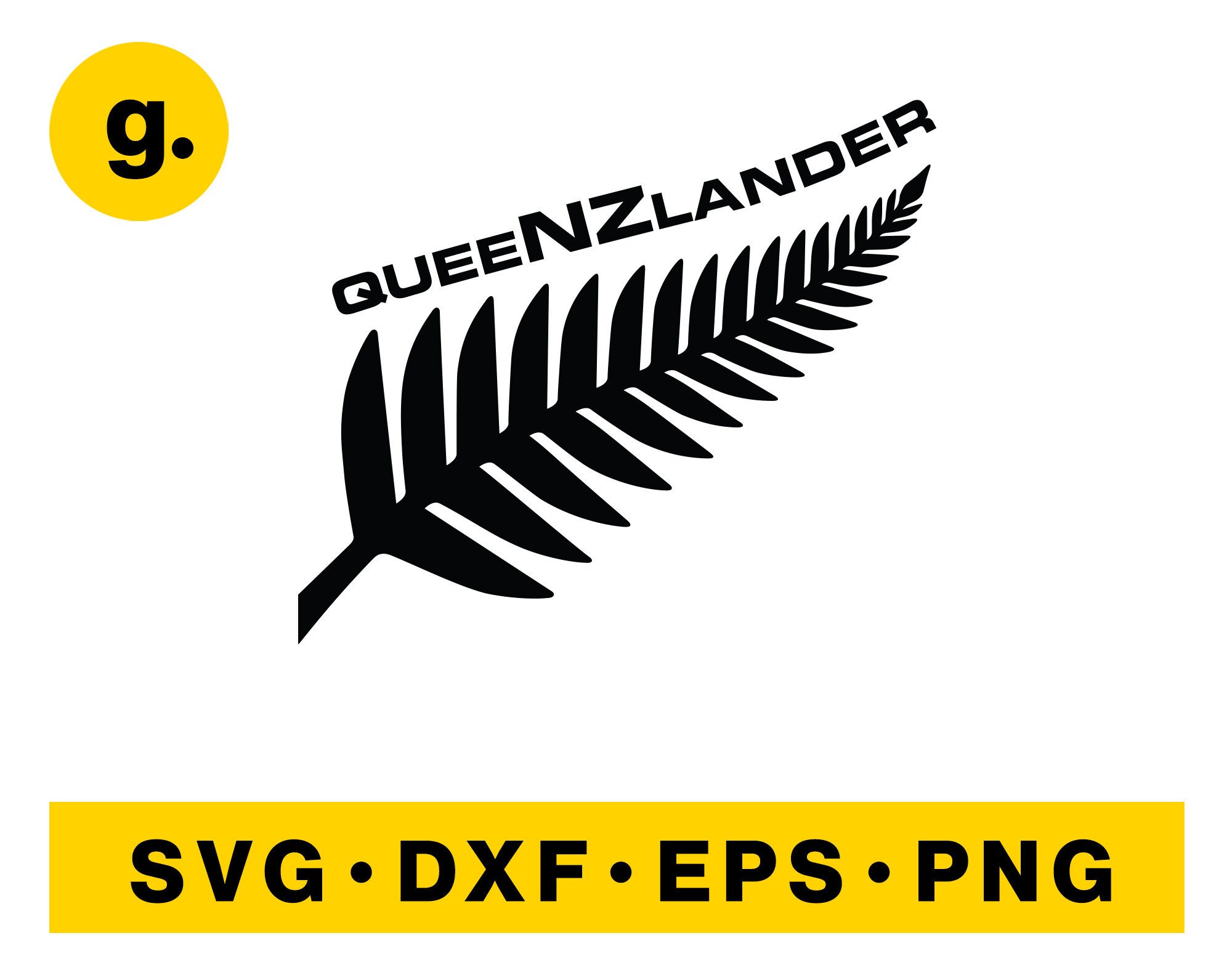 Cut File Queenzlander SVG Cut File Graphic File for Cricut, Cameo, POD ...