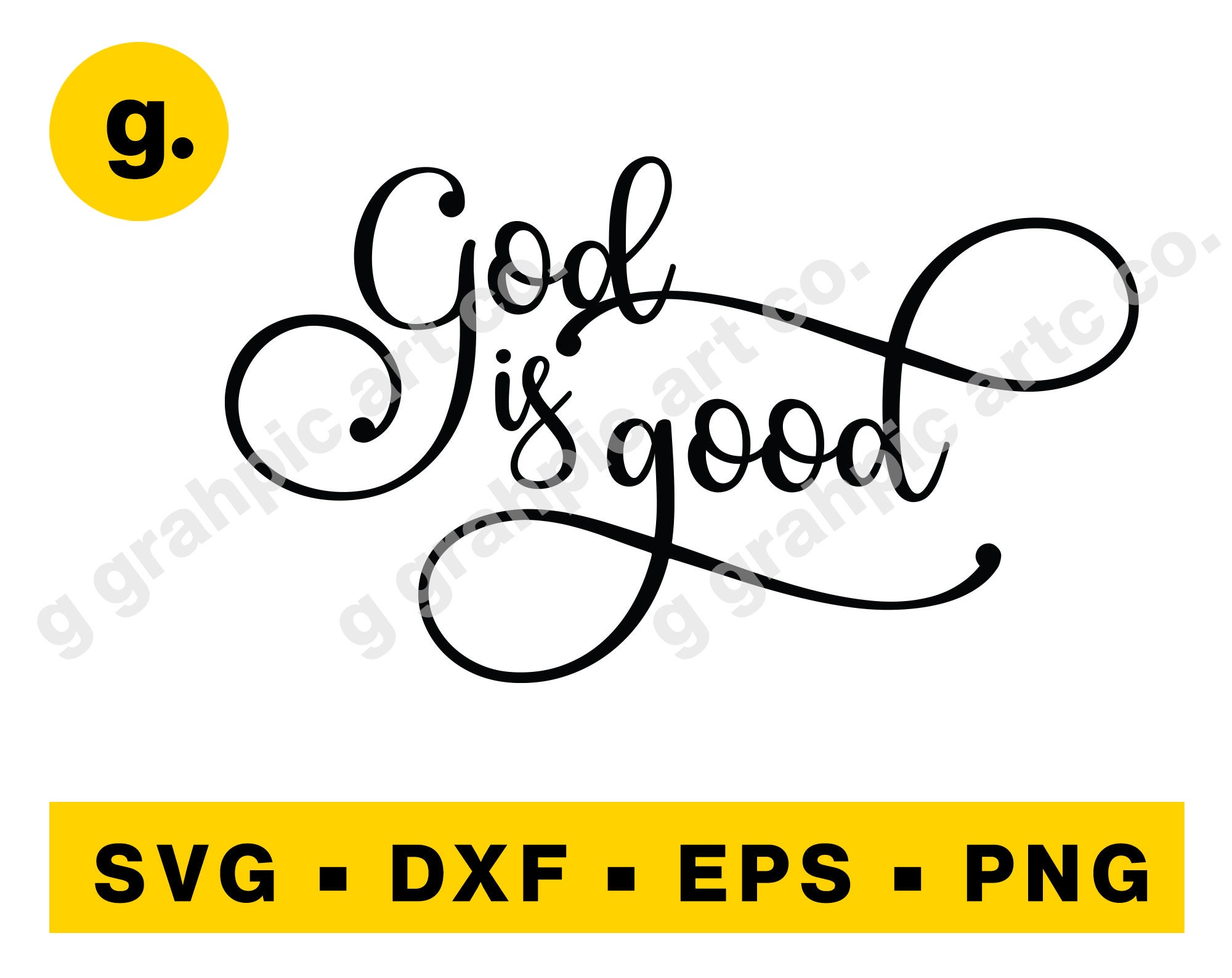 God is Good Svg, Christian Svg, Faith Svg, Cut Files for Cricut, Cameo ...