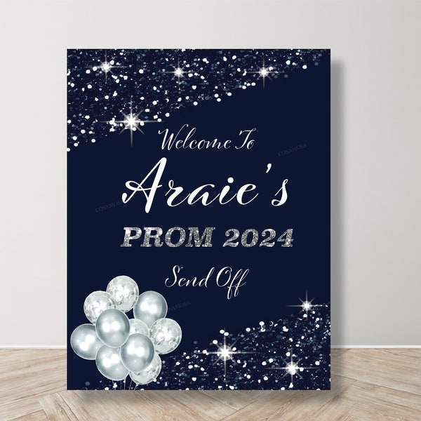 Navy Blue Prom Sign - Etsy