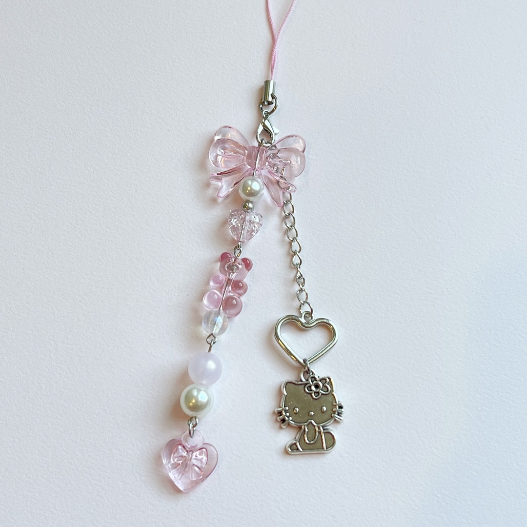 Kawaii Kitty Phone Charm - Etsy