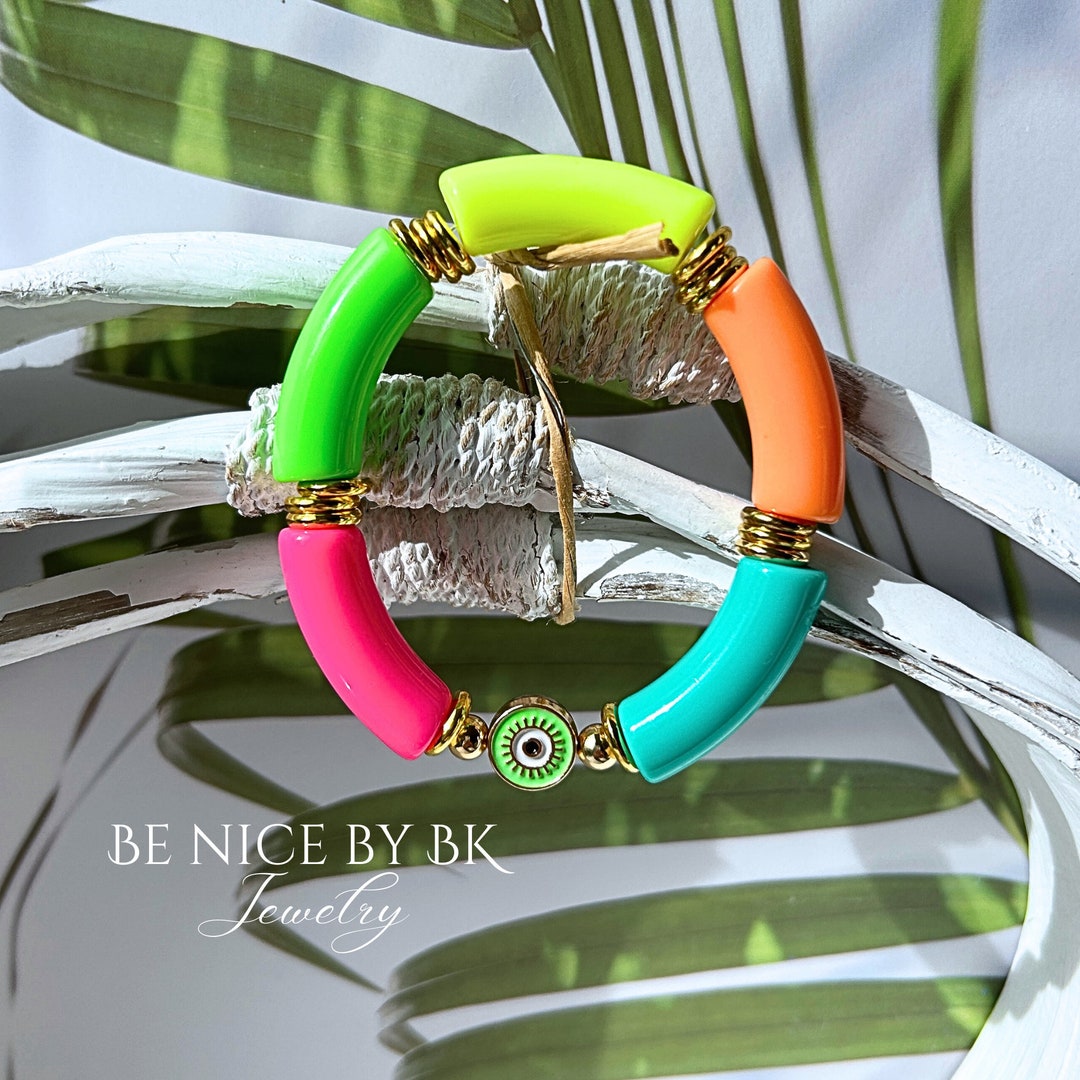 Bangle Women Neon Y2K Style, Summer Jewelry Women, 2000s Jewelry, Jewelry Trends 2024, Jewelry ...