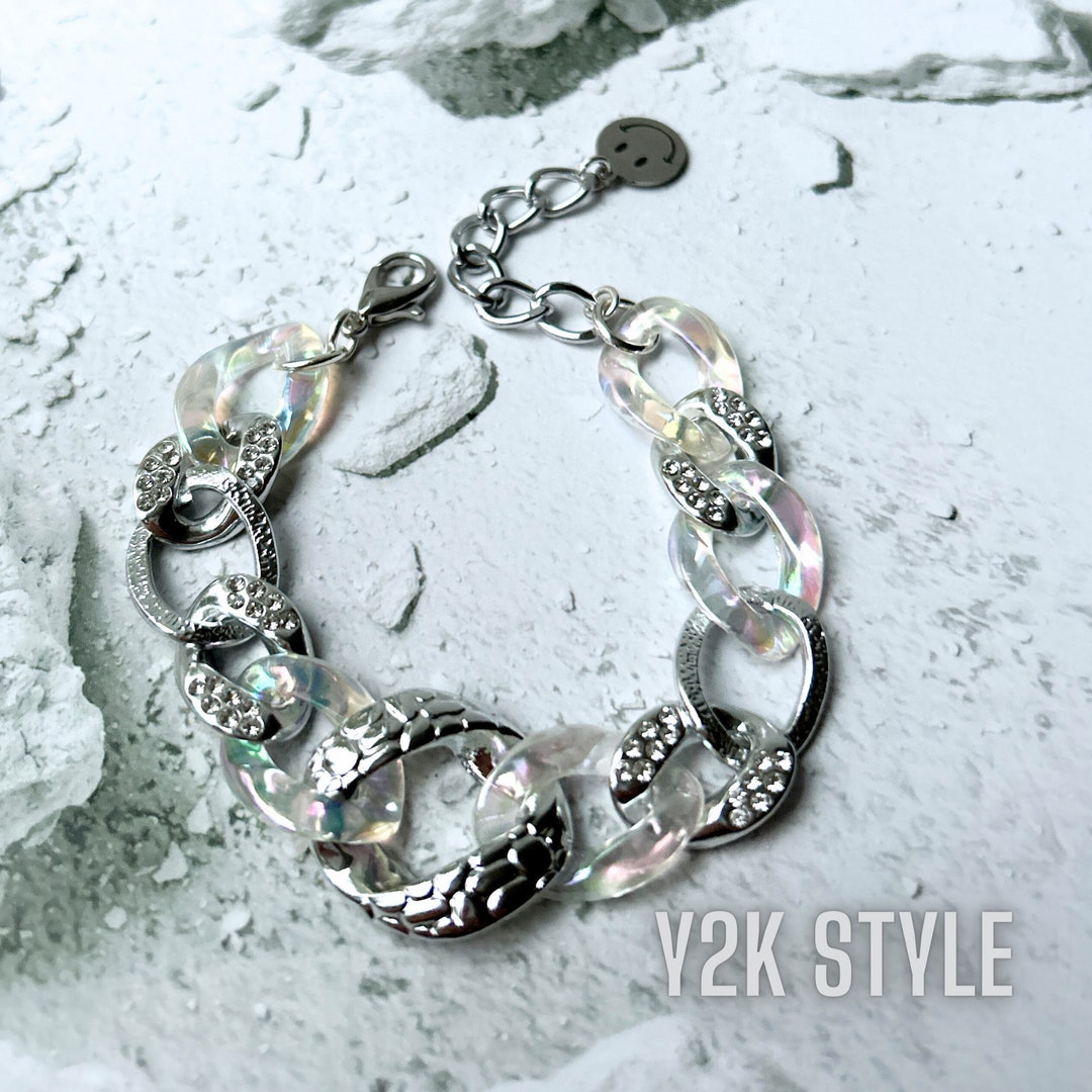 Acrylic Bracelet Y2K Style, Trends 2024, Statement Bracelet, Gift for ...