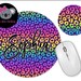 Personalized Nostalgic 90s Rainbow Animal Print Mouse Pad and - Etsy
