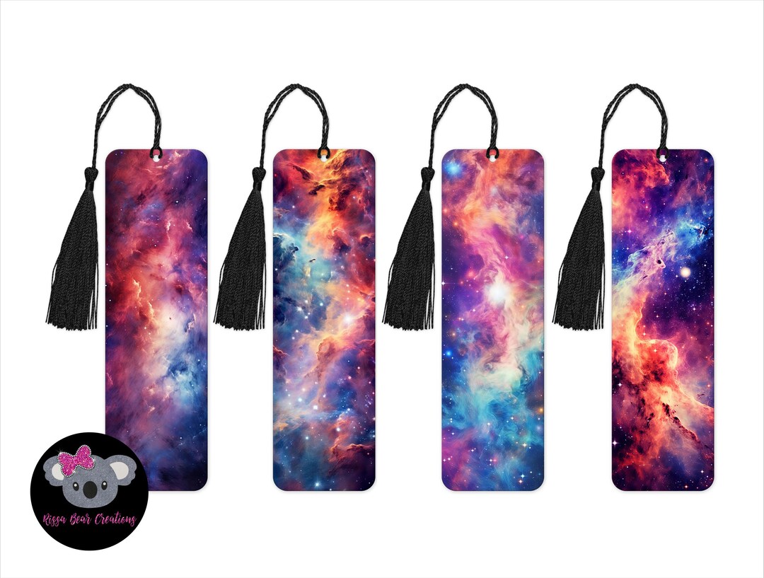 Galaxy Nebula Space Bookmark Set | Galaxy Bookmark Set | Nebula ...