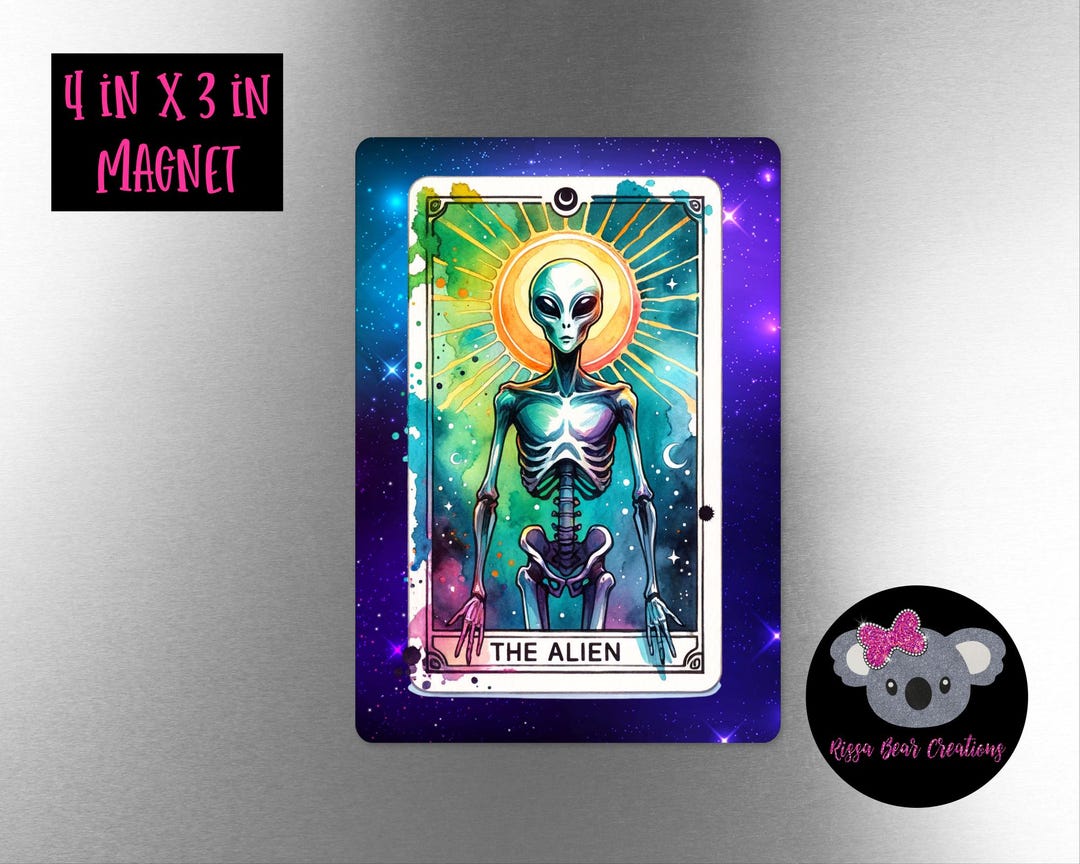 The Alien Tarot Card Magnet Alien Magnet Tarot Card Magnet Alien Tarot ...