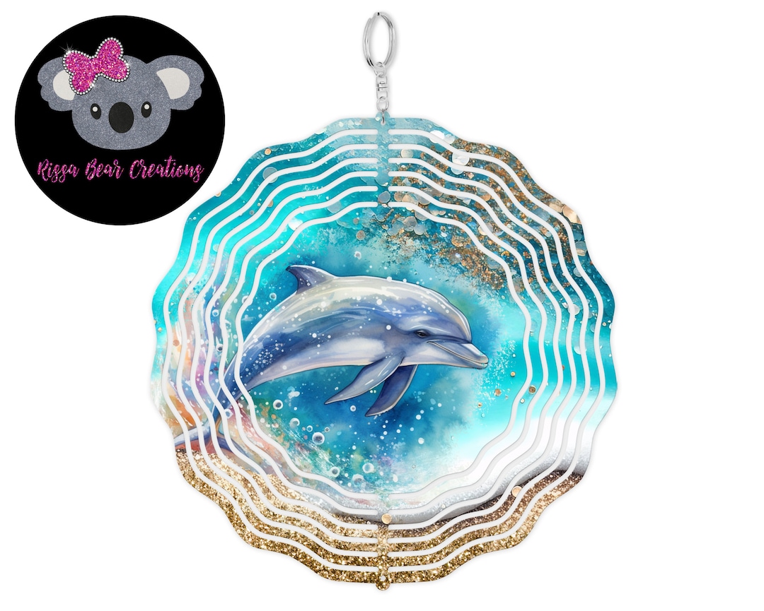 Dolphin Wind Spinner Beach Wind Spinner 8 in Wind Spinner - Etsy