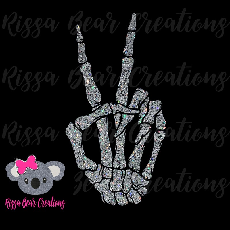 Glitter Skeletons - Etsy