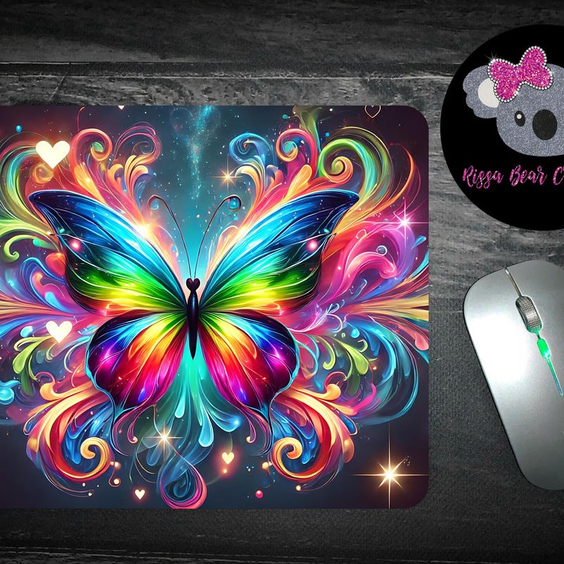 Rainbow Mouse Pad - Etsy