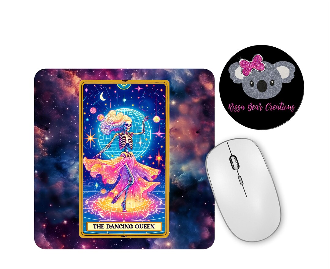 The Dancing Queen Tarot Card Mouse Pad Tarot Card Mouse Pad Dancing ...