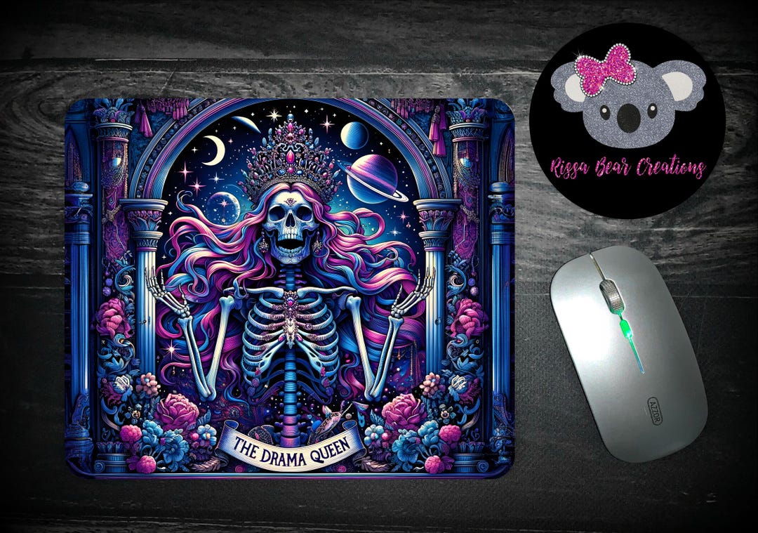 The Drama Queen Skeleton Mouse Pad | Drama Queen Mouse Pad | Drama ...