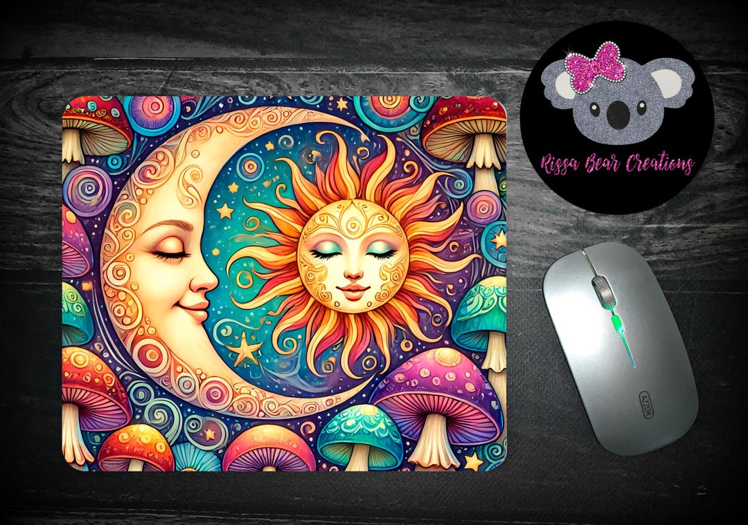 Mystical Celestial Mushroom Mouse Pad | Celestial Mushroom Mouse Pad ...