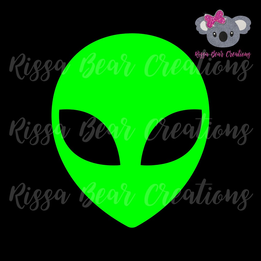 Alien Vinyl Decal Glitter Alien Vinyl Decal Alien Car Decal - Etsy