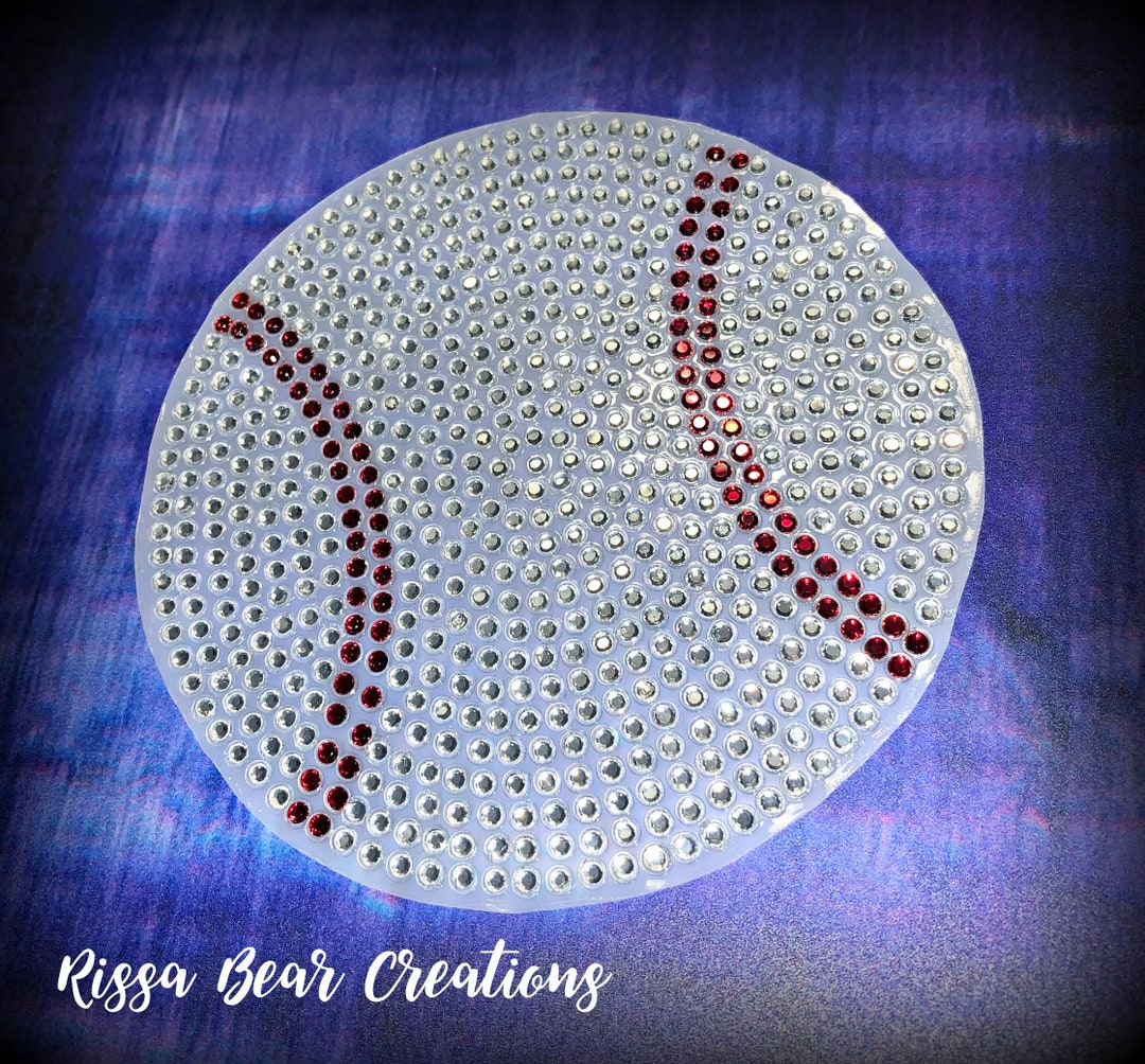 AS IS Ready to Ship Rhinestone Baseball Decal - Etsy