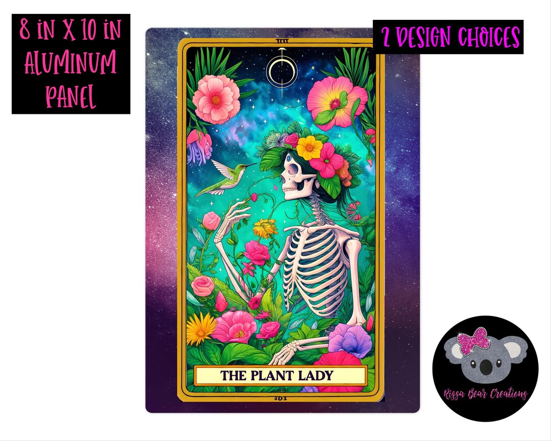 The Plant Lady Tarot Card Aluminum Panel Tarot Card Aluminum Panel the ...