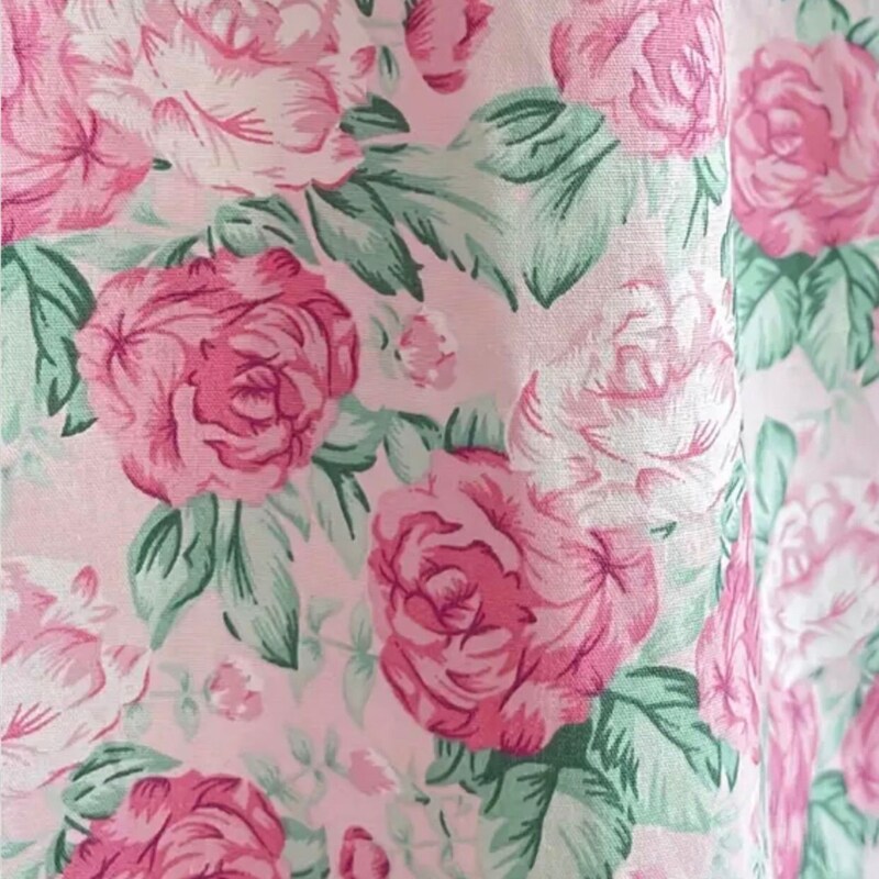 Rose Print Fabric - Etsy