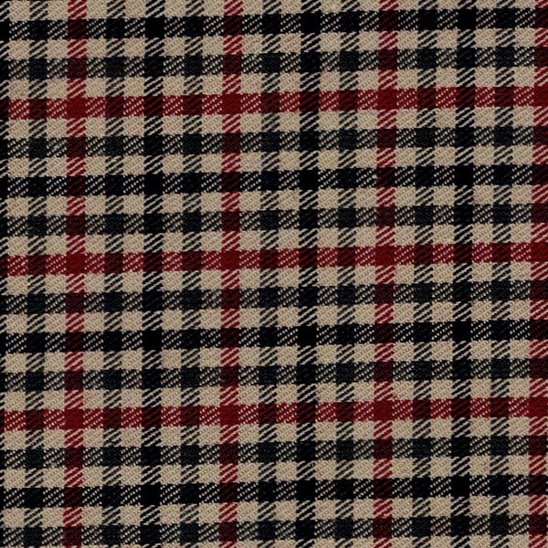 Red Plaid Fabric - Etsy