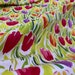 NEW! Fabric “tulip Garden" Colorful Tulip Floral Print - Floral Cotton ...