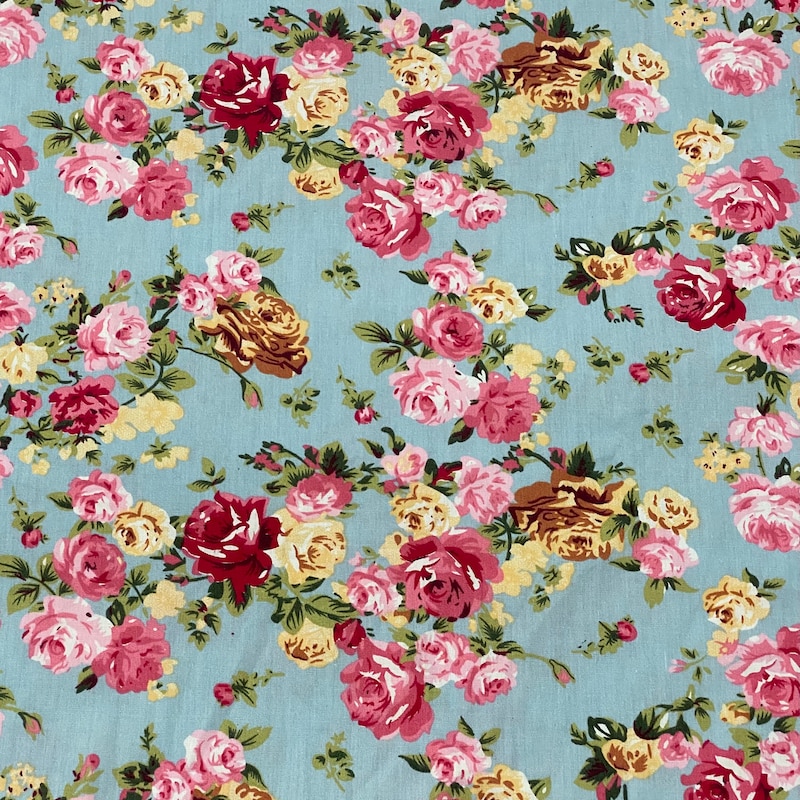 Rose Fabric - Etsy