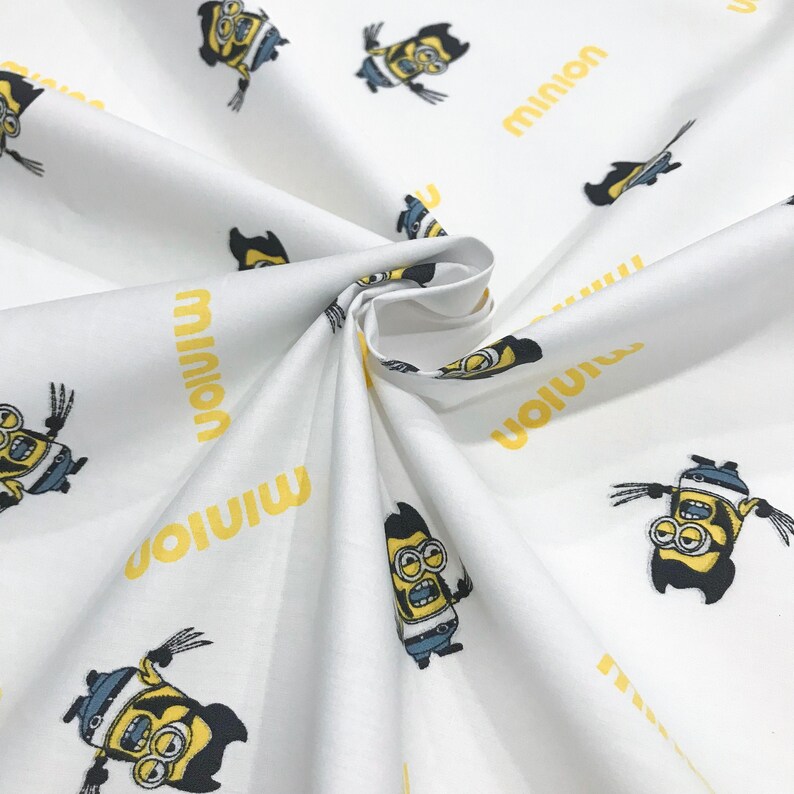 Fabric white Minion Wolf Despicable Me/ Cutest - Etsy