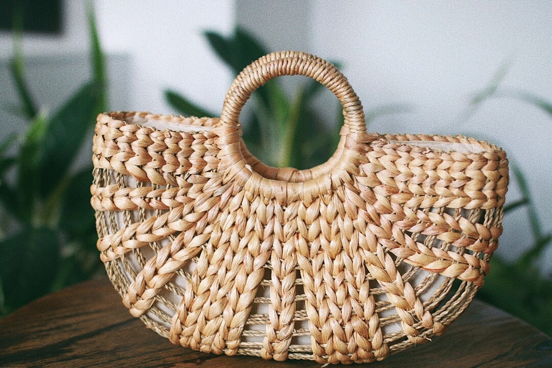 Handmade Bag #3 - Handwoven Bag - Straw Bag - Eco Friendly Bag - Picnic ...