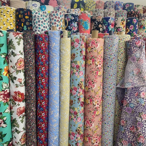 Floral Fabric - Etsy