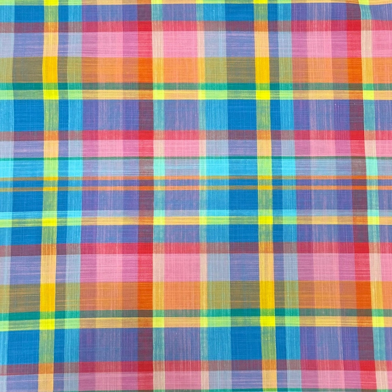 Neon Plaid - Etsy