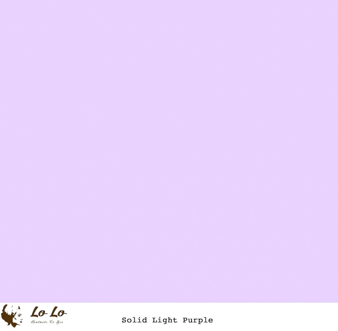 By the Yard - Fabric Solid Light Purple - Cotton - Etsy