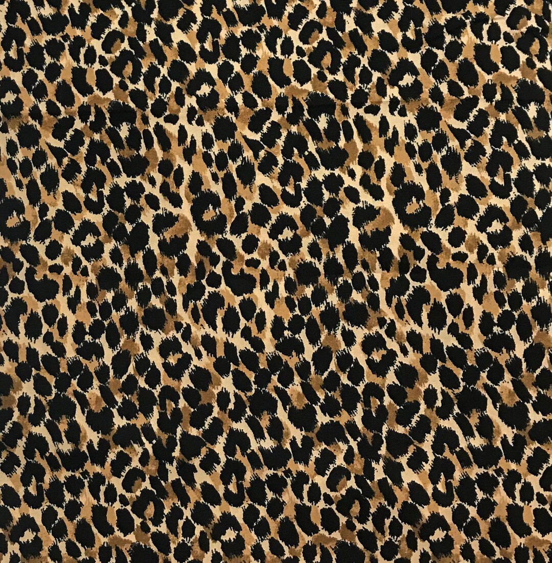 NEW! Fabric "cheetah" - Cheetah Print - Vintage 1950s - Cotton - by the ...