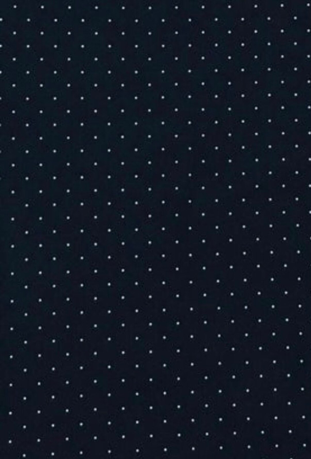 Fabric Dark Navy & Small White Polka Dot Vintage Fabric Cotton by the ...