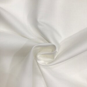 By the Yard - Fabric Solid White - Cotton Sateen - Cotton Fabric - Etsy