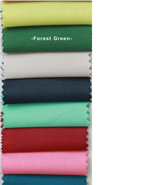 By the Yard Fabric Solid Forest Green Solid Forest Green | Etsy