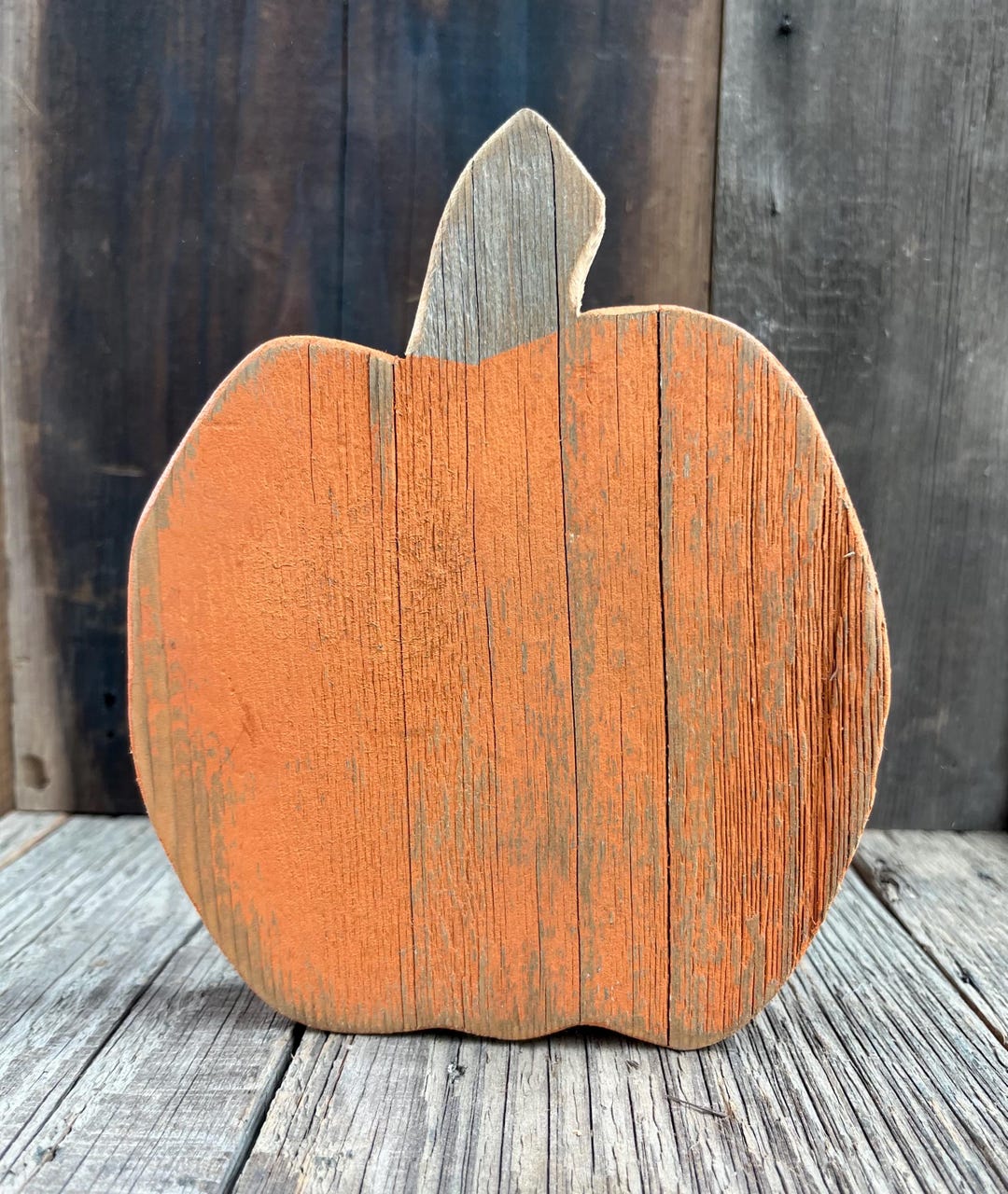 Reclaimed Barnwood Pumpkin: Rustic Fall Decor (5x6") - Etsy