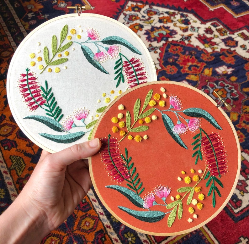 Fuzzy Wattle Wreath Embroidery Tutorial + Pattern by Lily Adelaide ...