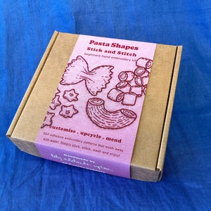 Pasta Shapes Stick and Stitch Embroidery Kit - Etsy