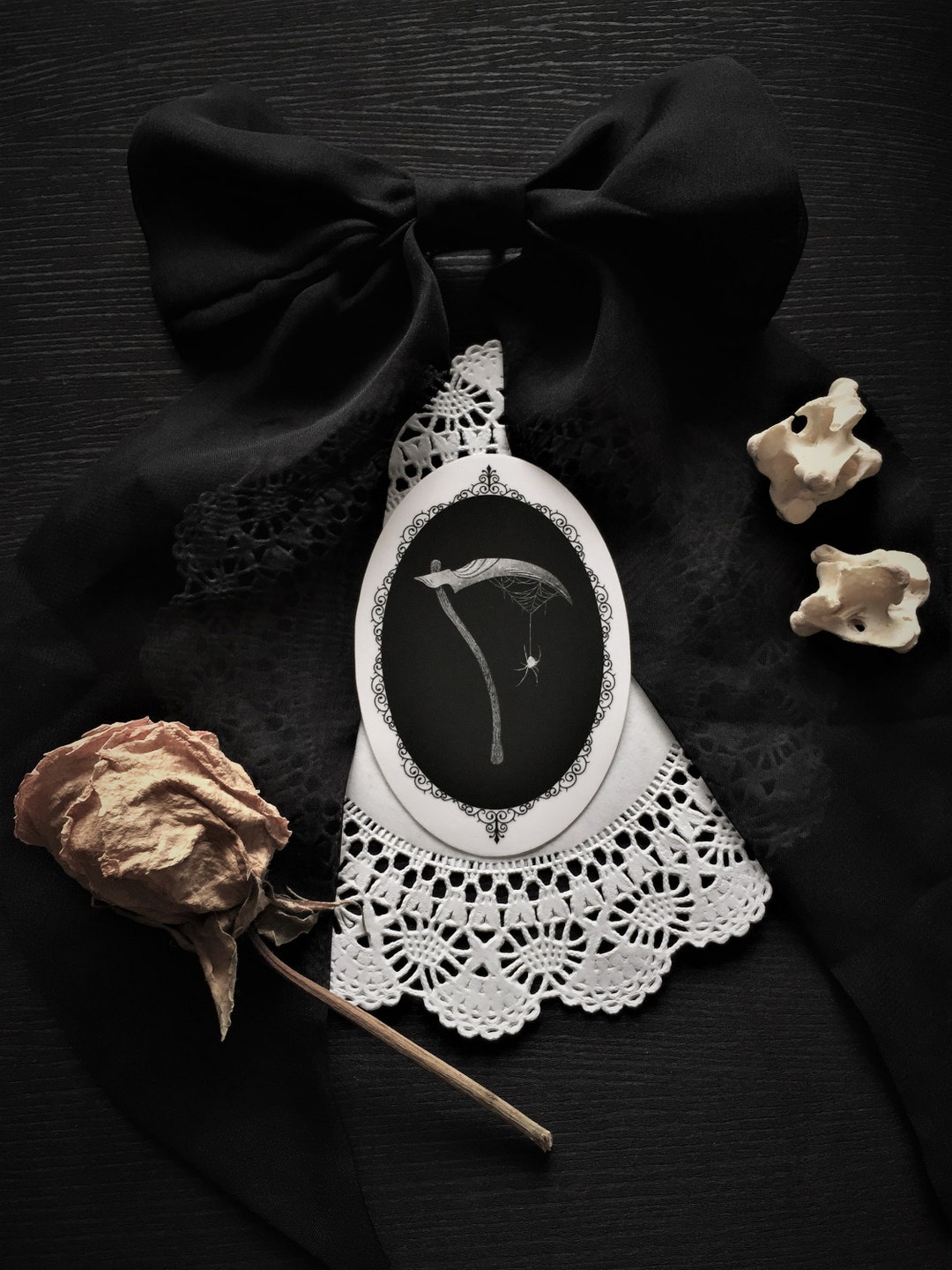 The Scythe : Transparent Vinyl Sticker - Etsy