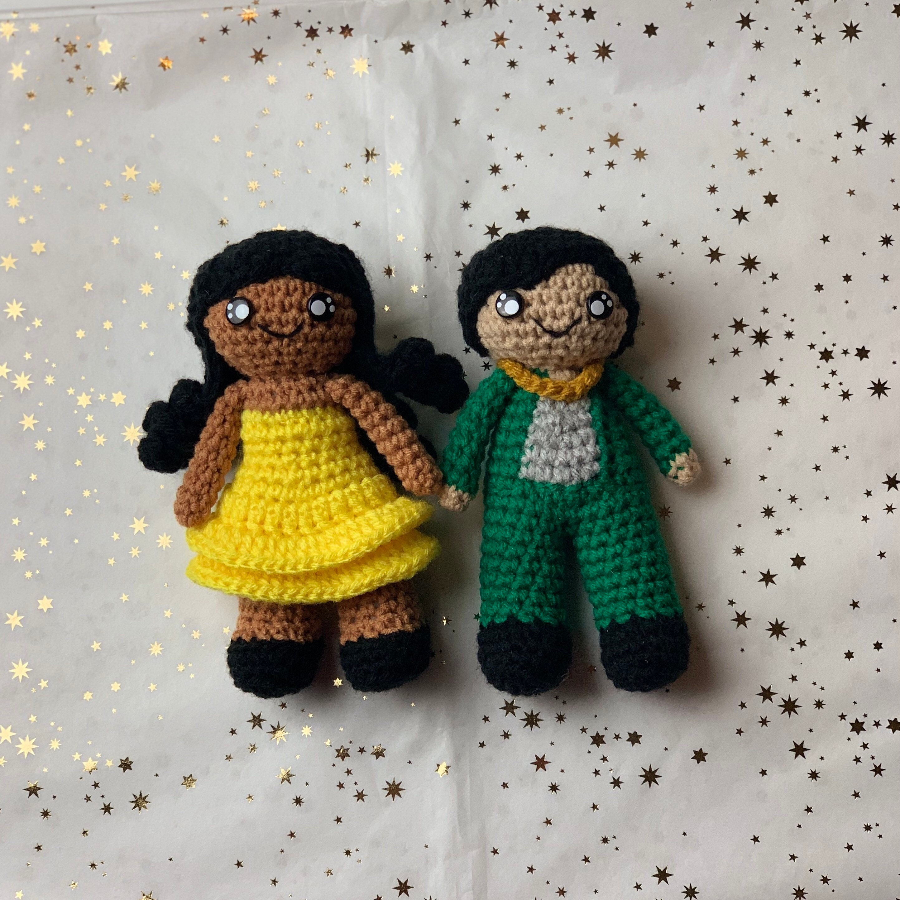 The Good Place inspired Crochet Dolls Elanor / Chidi / Jason | Etsy