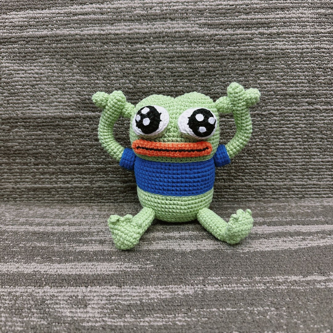 Pepe peepo Pre-order Crochet Handmade Doll - Etsy