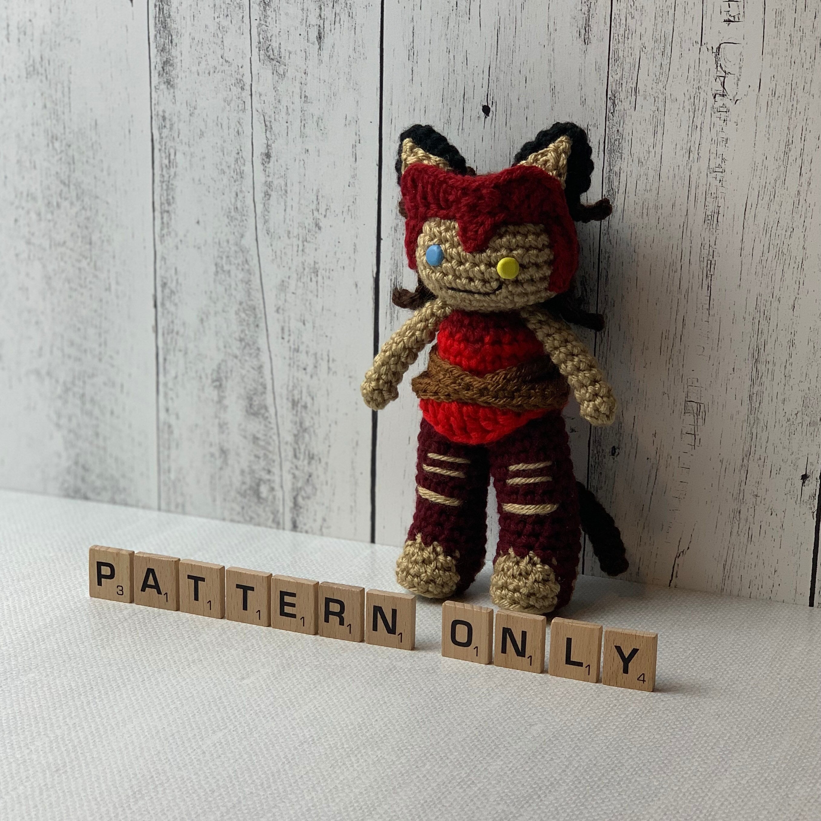 Crochet Pattern of Catra Inspired Amigurumi From "she-ra and the ...