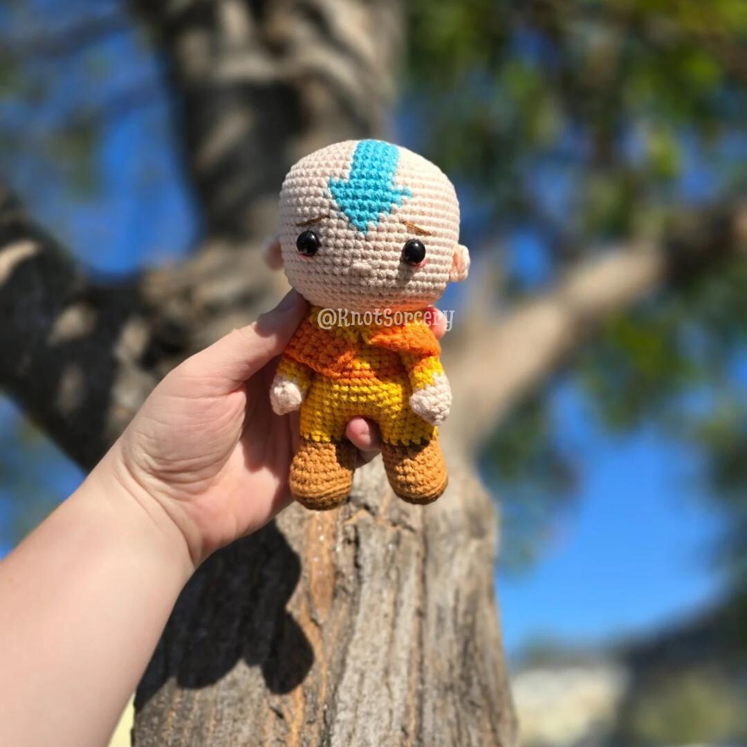 ATLA Collection: Wind Bender Inspired Ooak Crochet Companion | Handmade ...