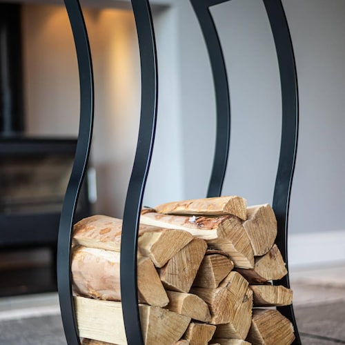 Log Store Wood Store Metal Log Store Fire Home Interior - Etsy UK