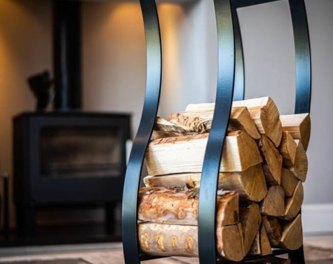 Log Store, Wood Store, Metal Log Store, Fire, Home, Interior Design ...